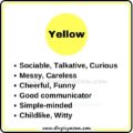 Four Color Personality Types | Red | Yellow | Green | Blue